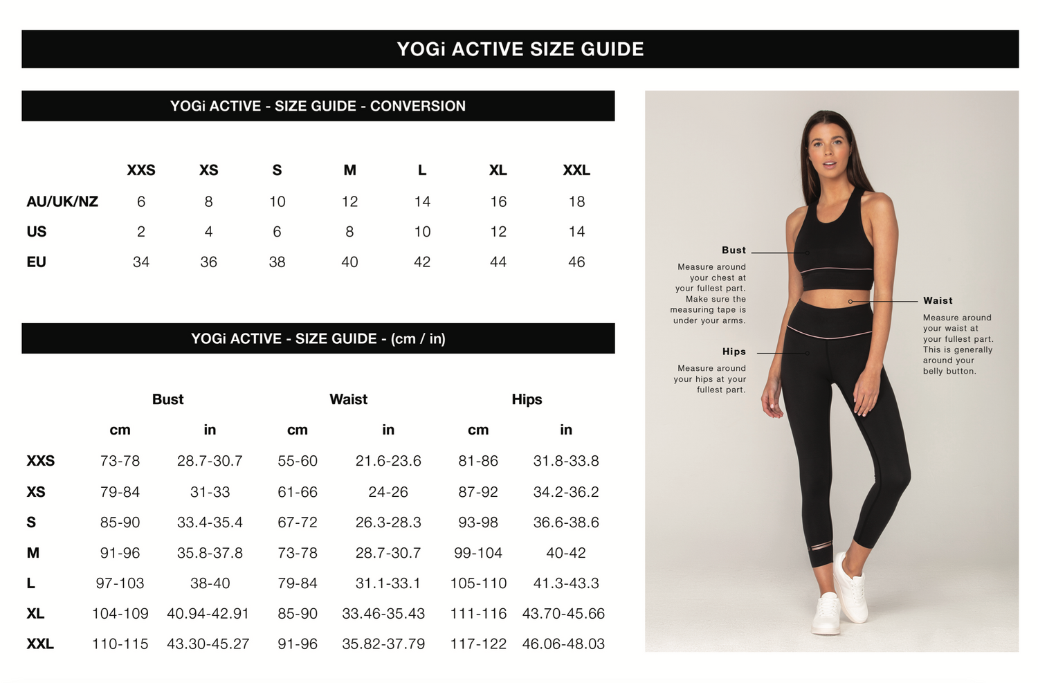Size Guide – YOGi Active